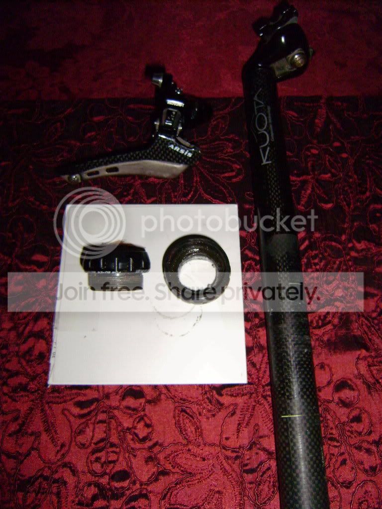 Kuota Carbon Seatpin - Arsis Front Mech - Campag BB Cups | Retrobike